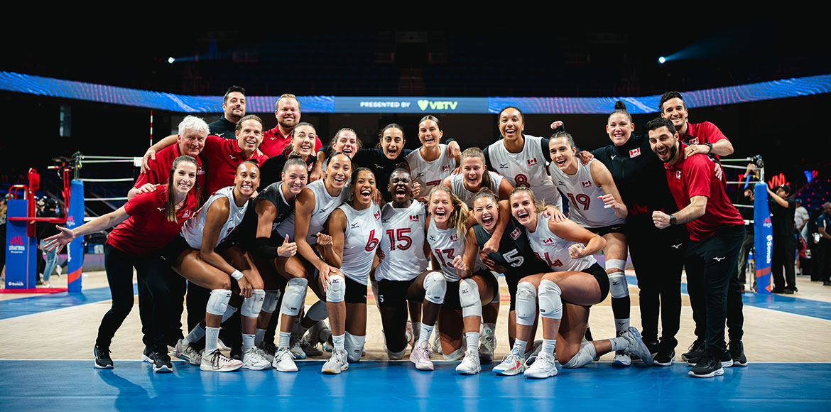 Canada finishes VNL round 2 with a win | Volleyball Canada