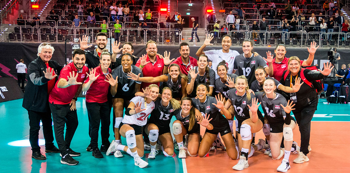 Canada makes it three wins in a row at the Worlds | Volleyball Canada